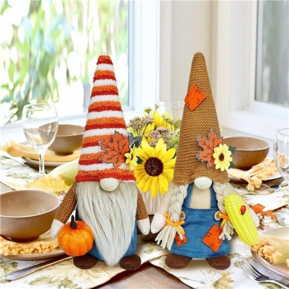 Holiday | Fall Decor Fall Gnomes Plush Decor Farmhouse Autumn Gnomes ...